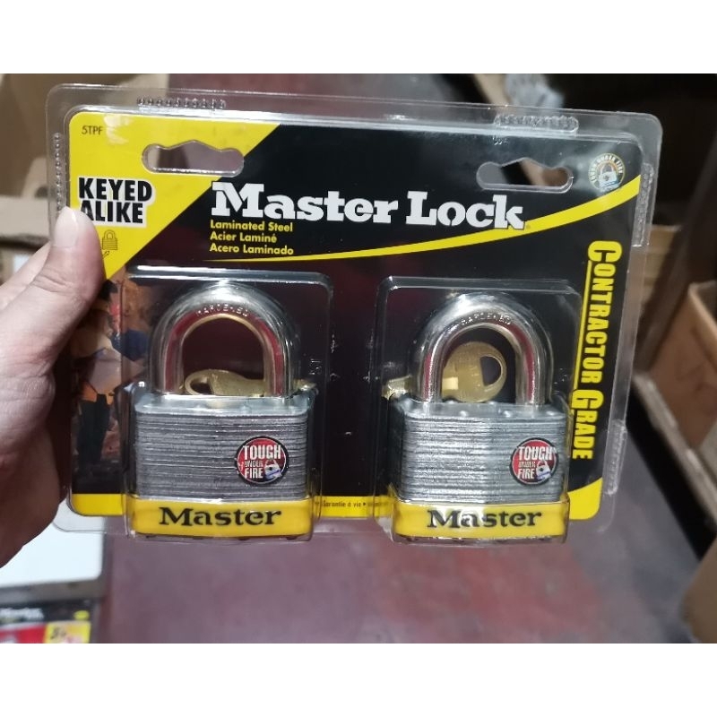 Master Lock Laminated Padlock 2Pcs/Set (50mm) 5TPF - Keyed alike | Shopee Philippines