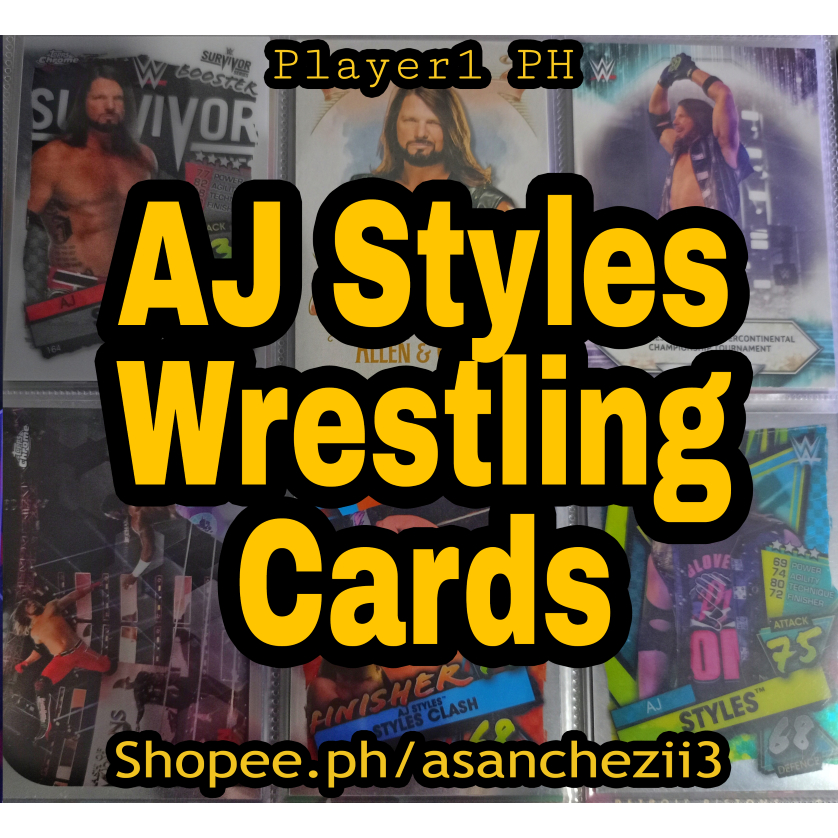 AJ Styles Wrestling Card | WWE | Check Variation | Instant Collection ...
