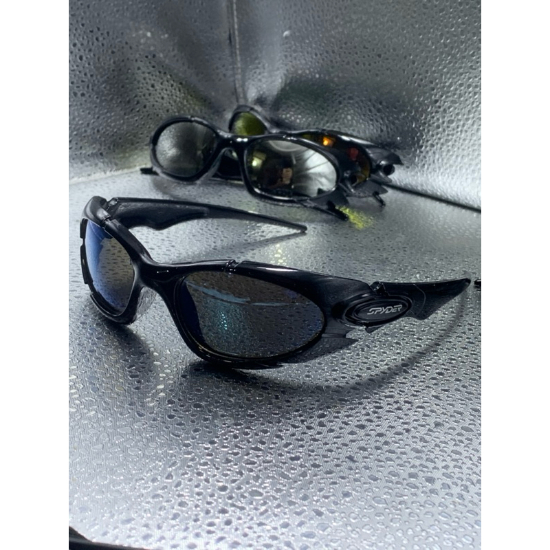 okli x spyder blue lens sunglass | Shopee Philippines