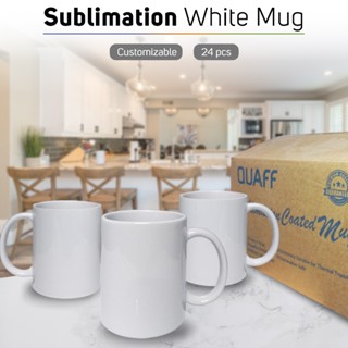 1-Box QUAFF Sublimation Coated White Mug 11oz Sublimation Printable ...