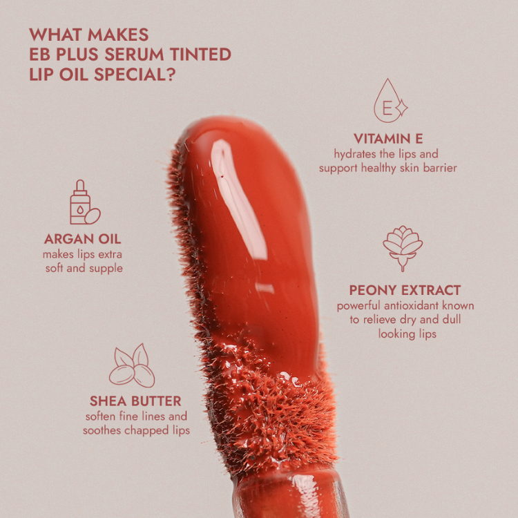 Eb Plus Serum Tinted Lip Oil 2.6g | Shopee Philippines