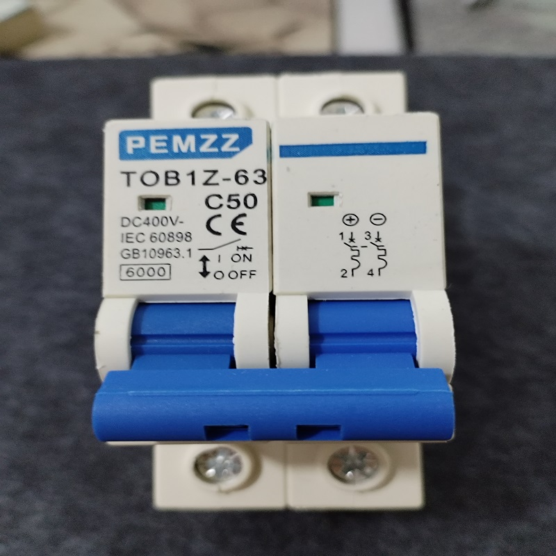 AC DC 2P Mini Circuit breaker Air Switch 10A 16A 20A 32A 40A 50A 63A ...