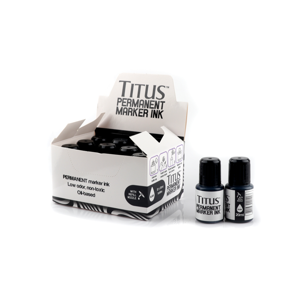 12pcs Titus Permanent Marker Bullet Refill Ink | Shopee Philippines