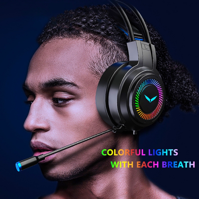 MKEPS G7 RGB Wired Headphones Gaming Headset With Mic Noise ...
