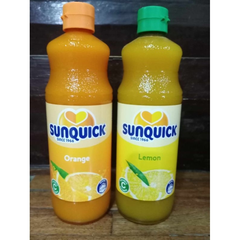 330ml / 800ml Sunquick Concentrated Orange or Lemon Juice With Vit C ...