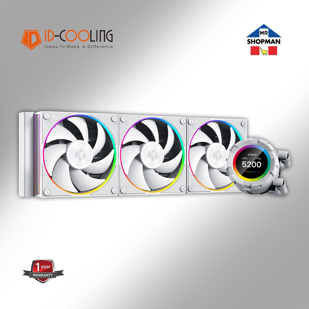 ID Cooling Space SL240 240mm / SL360 360mm Liquid Cooler w/ LCD Digital ...