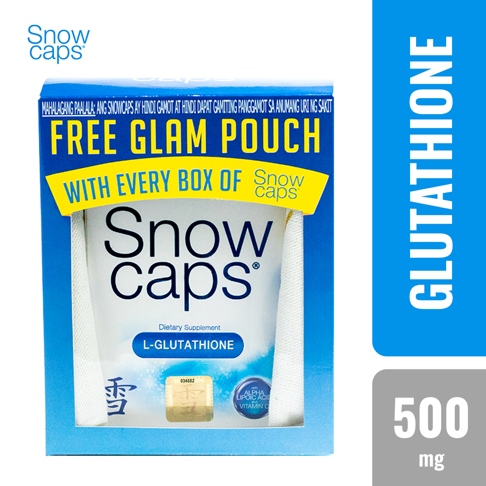 Snow Caps Glutathione 30's w/FREE Glam Pouch | Shopee Philippines