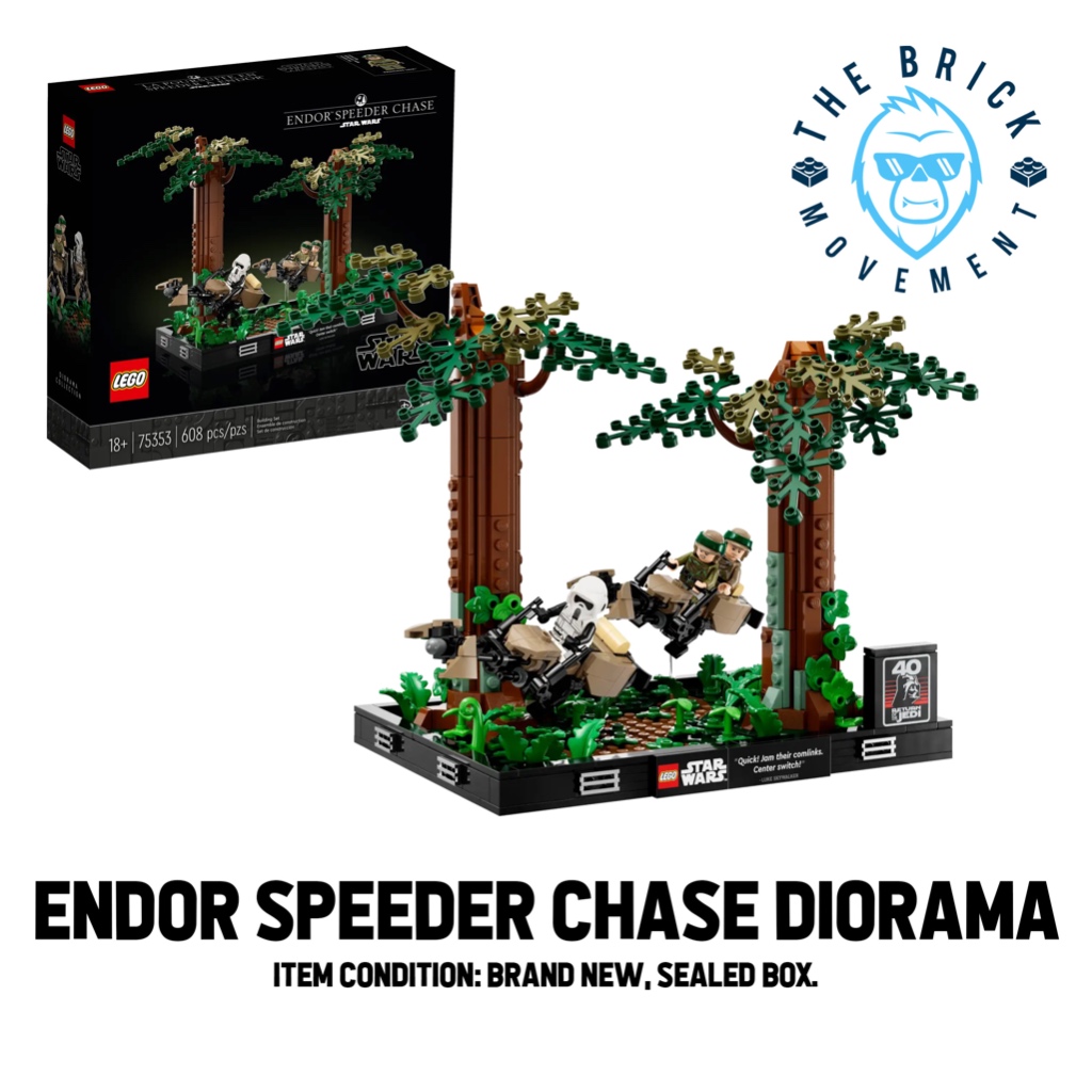 LEGO® STAR WARS 75353 Endor Speeder Chase Diorama Set | Shopee Philippines