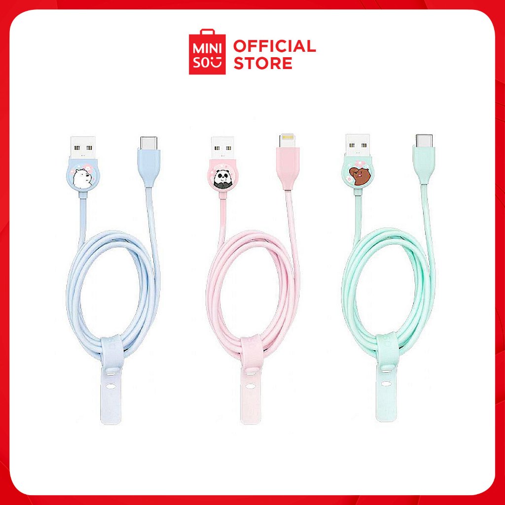 MINISO We Bare Bears Fast Charge Data Cable | Shopee Philippines