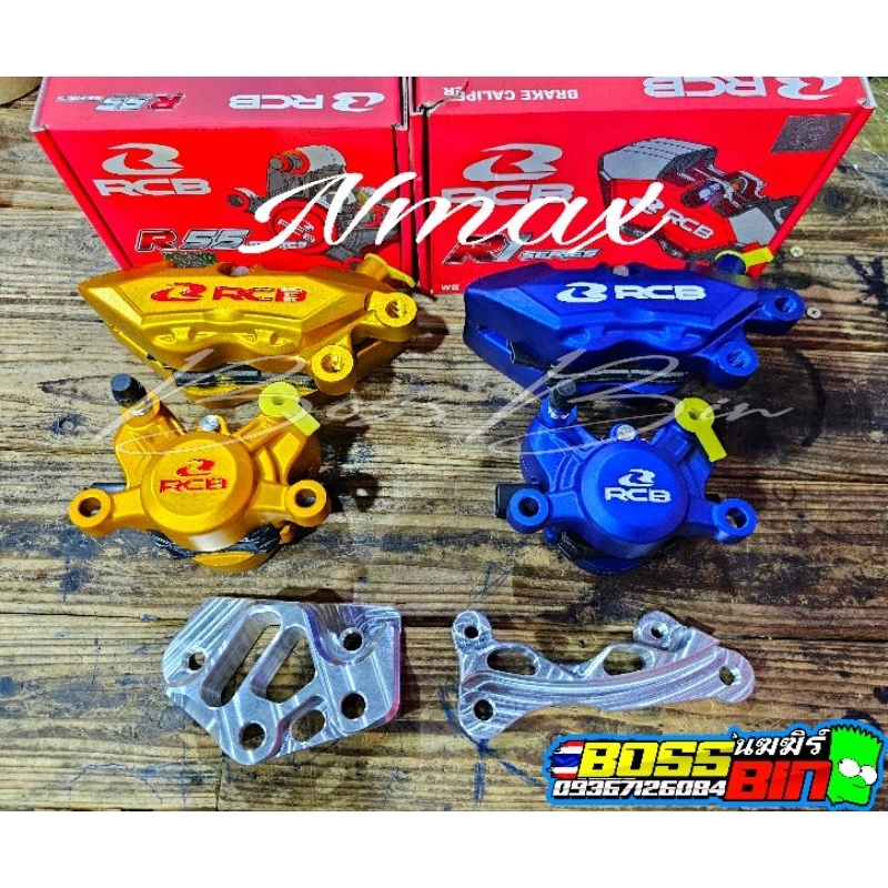 Rcb 2pot Caliper R55 Series Rear 4pot R1 series Front W/ Cnc Bracket ...