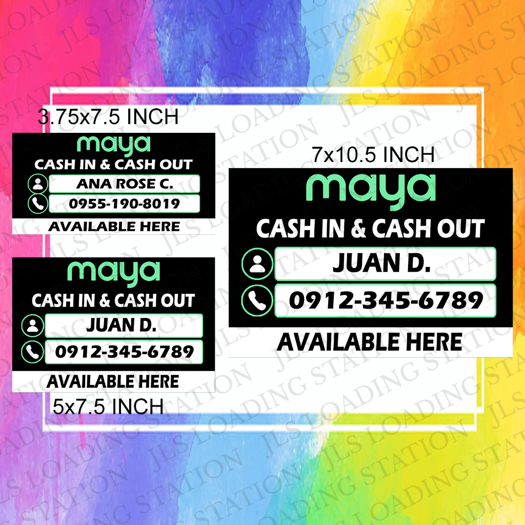 MAYA BUSINESS SIGNAGE (LAMINATED/PVC) | Shopee Philippines