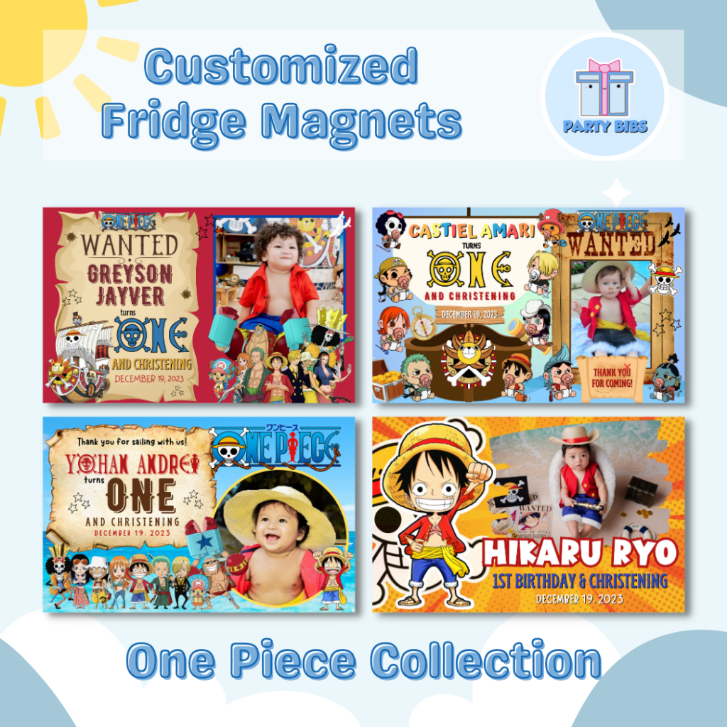 One Piece Anime Souvenirs/Giveaways Customized Ref Magnet | Shopee ...