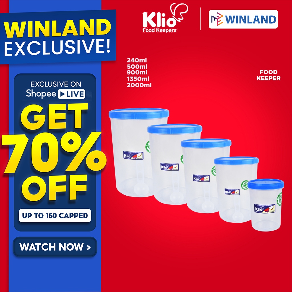 Klio by Winland Twist Series (LONG) Stackable Food Keeper Kitchenware ...