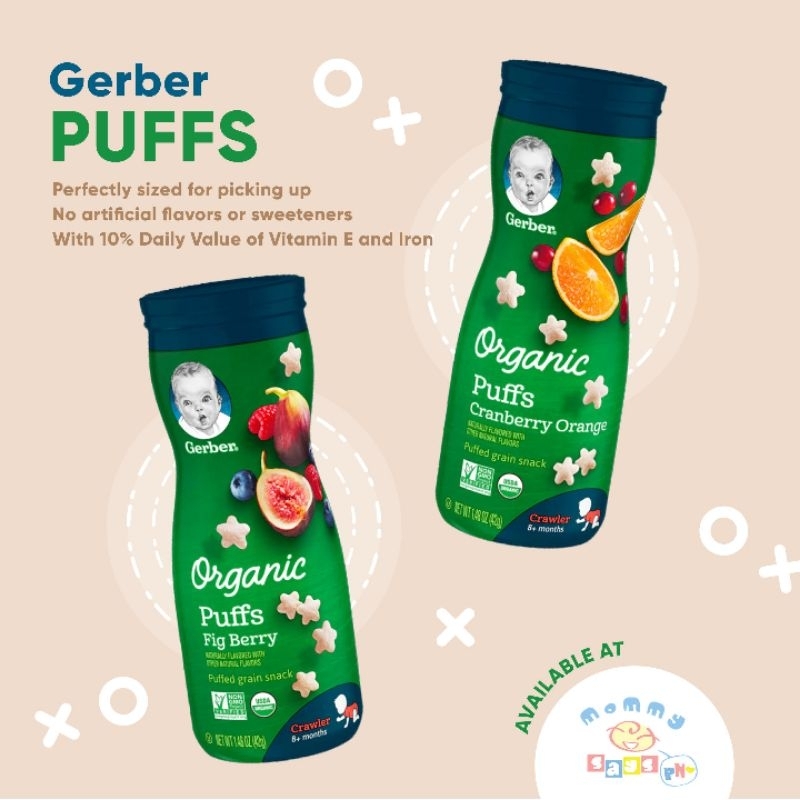 Gerber Organic Puffs | Shopee Philippines