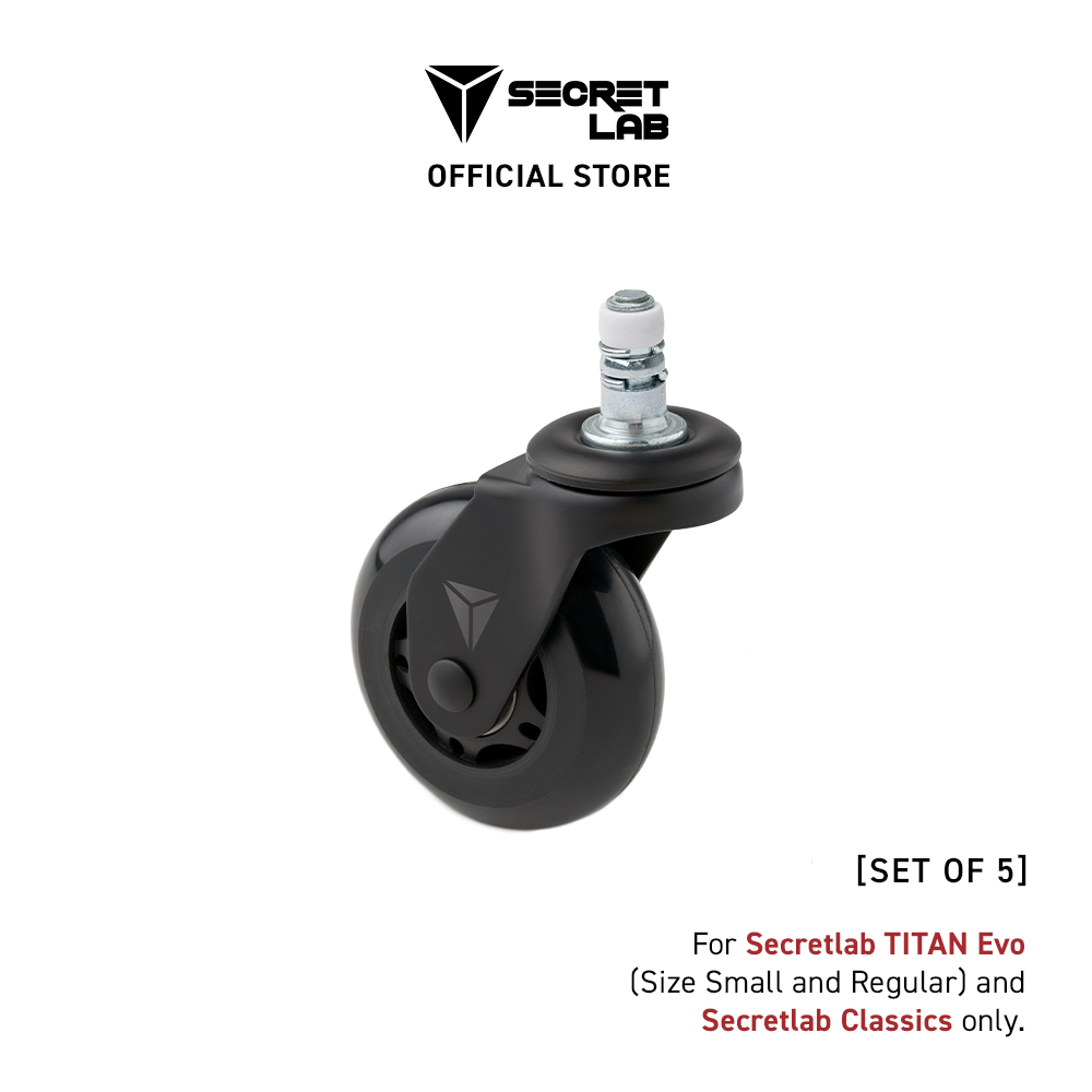 Secretlab Soft Rollerblade Casters (Set of 5) - Suitable for Secretlab ...