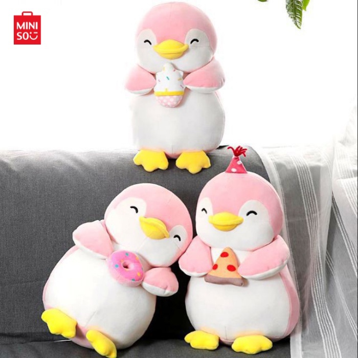 Miniso Pink Party Penguin Plush Toys Stuffed Toys | Shopee Philippines