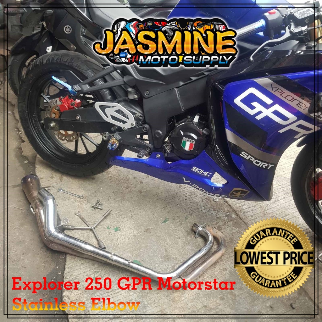 Explorer 250 GPR motorstar stainless elbow | Shopee Philippines