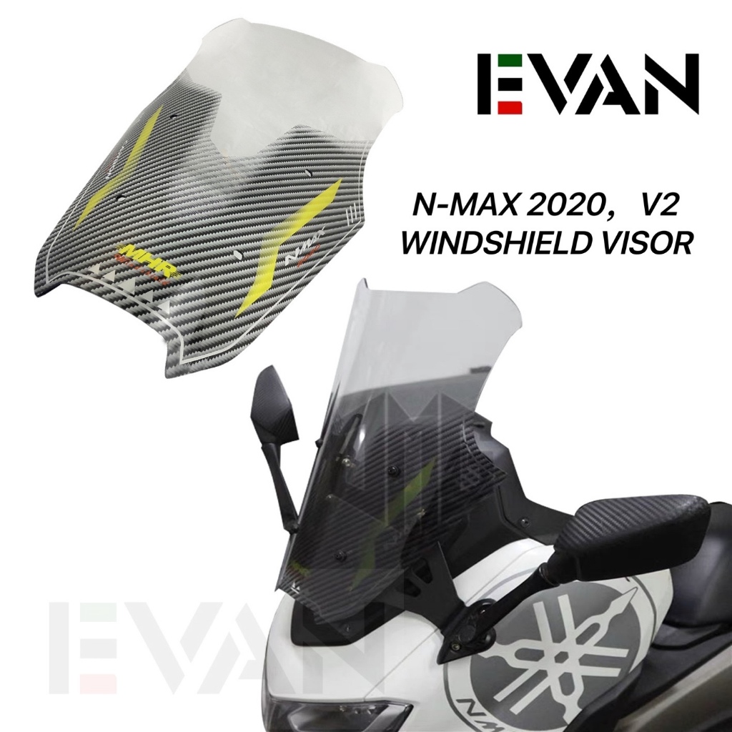 1 SET WINDSHIELD VISOR BRACKET WITH BOLTS FOR YAMAHA NMAX V1 AND V2 ...