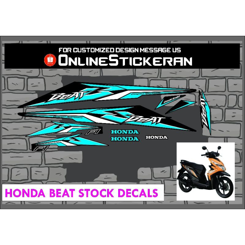 Honda Beat Fi V2 Decals | Shopee Philippines