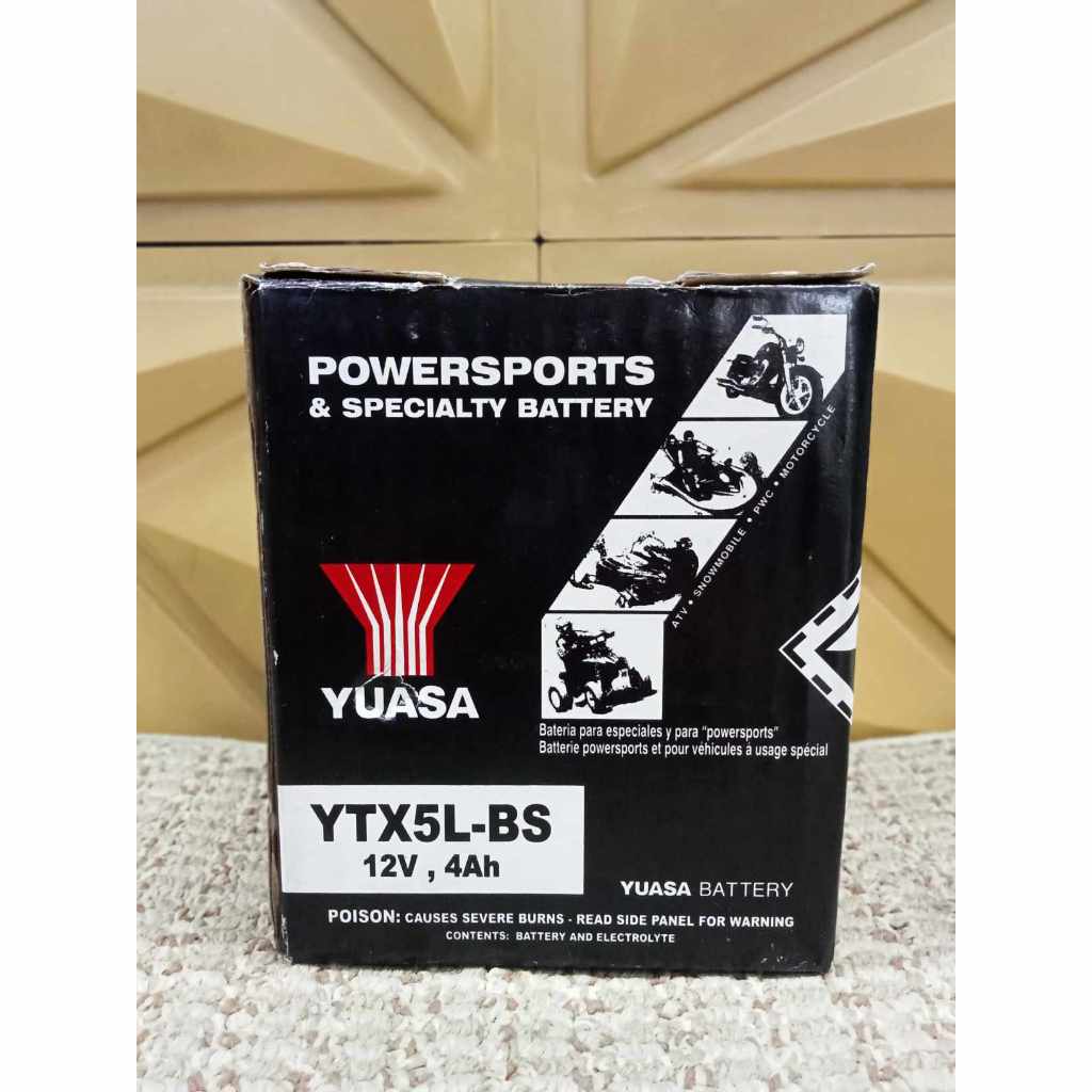 YUASA YTX5L-BS BATTERY POWERSPORTS | Shopee Philippines