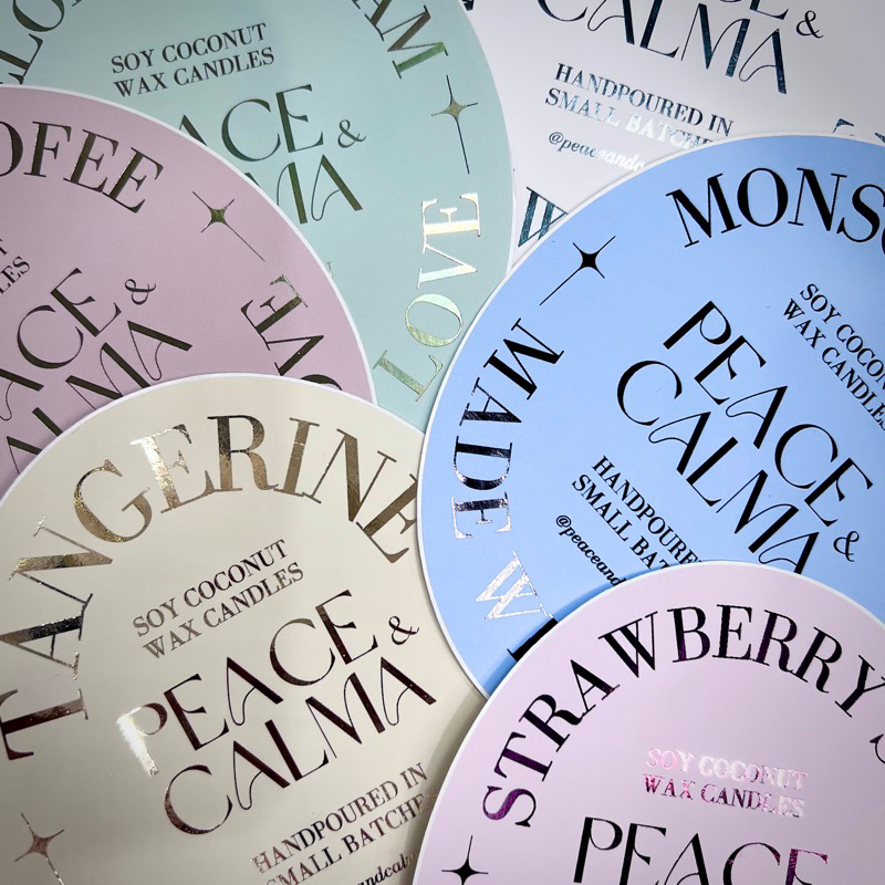 Customized Foiled Sticker | Personalized Sticker Label | Premium High ...