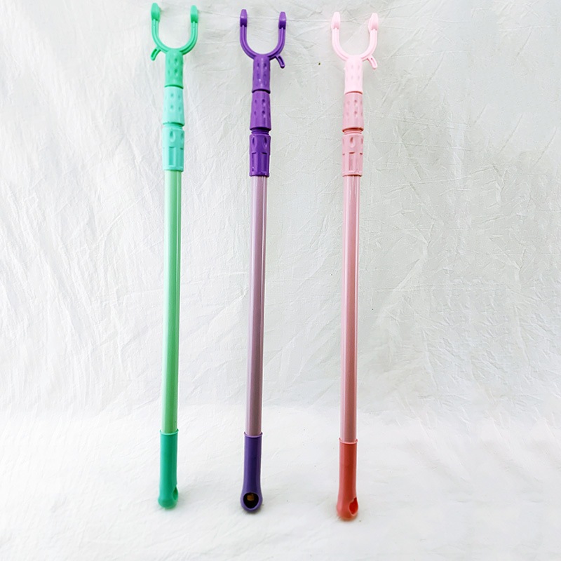 Adjustable Clothes Fork With Hook Extending Reach Stick Retractable ...