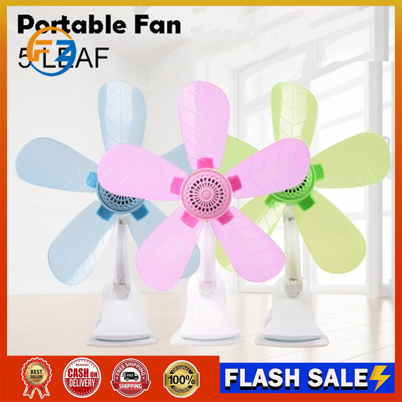 FZ Table Clip Fan 5 Blades Mini Home Electric fan portable desk/table ...