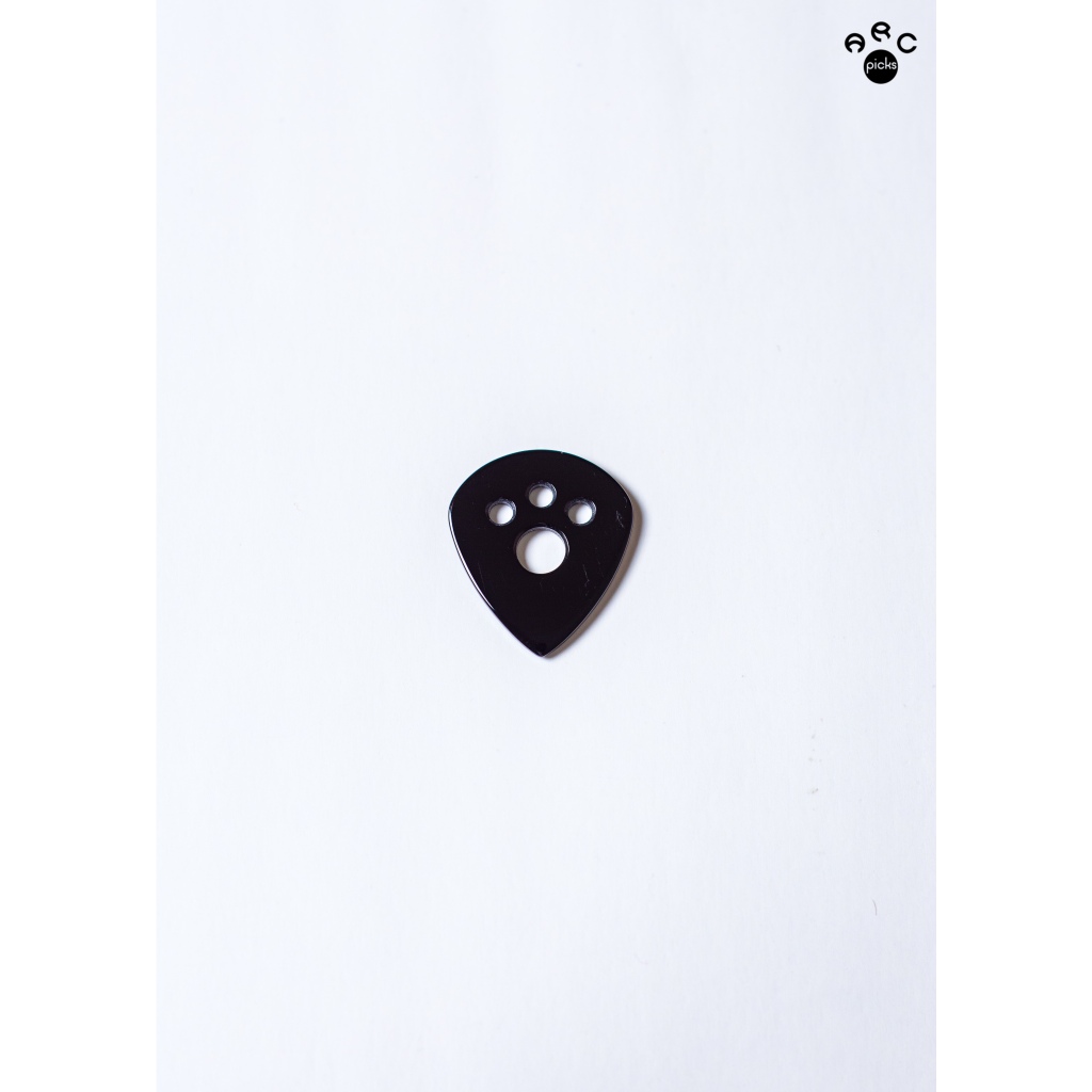 Arc Picks "Yin/Black" Series (Handmade Acrylic Guitar/Bass Plectrum ...