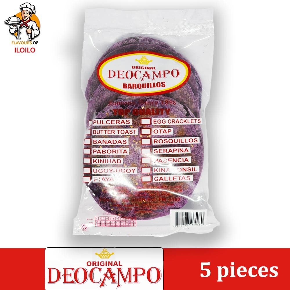 Piaya Ube | 5 Pcs | Deocampo's Barquillos | Pasalubong | Iloilo's Best ...