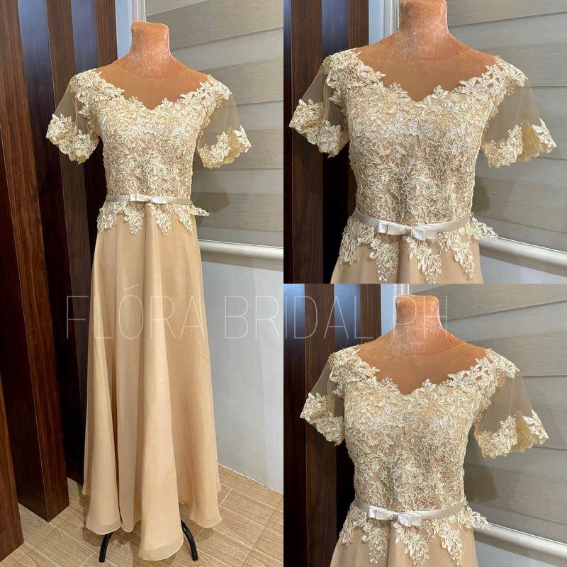 [NEW STYLE] Mother of the Bride Dress / Gown for Ninang / Principal Sponsor Gown | Shopee ...