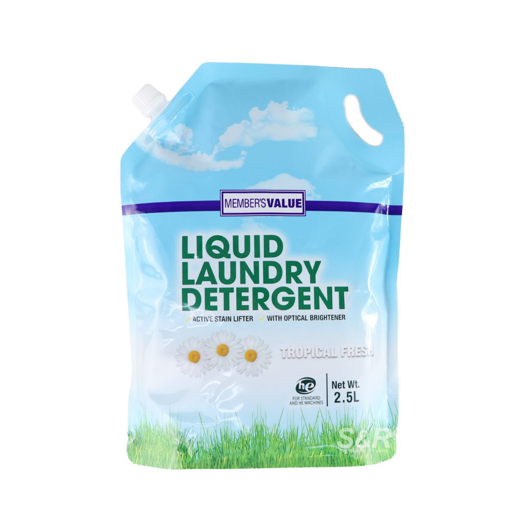 Member's Value Tropical Fresh Liquid Laundry Detergent 2.5L | Shopee ...