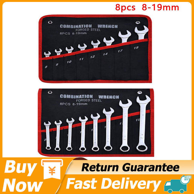 Wrench Tool Set Wrench Set 8PCS Professional Combination Wrench Spanner ...