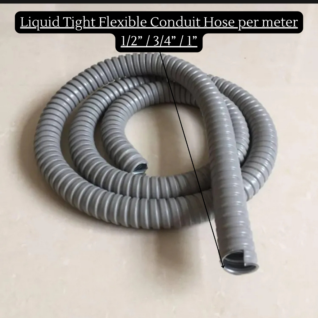 Liquid Tight Flexible Hose per meter 1/2” / 3/4” / 1” | Shopee Philippines