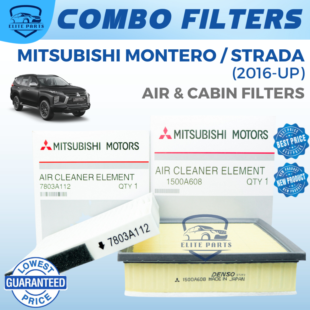 FILTER SETS CABIN & AIR Filters For MITSUBISHI Montero / Strada (2016 ...