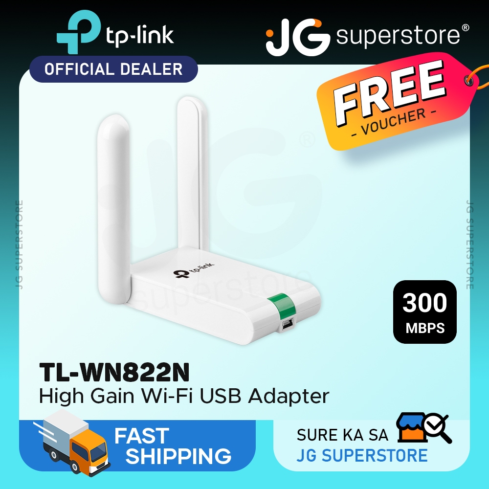 TP-Link TL-WN822N 300Mbps High Gain Wireless Wi-Fi USB Adapter Receiver ...