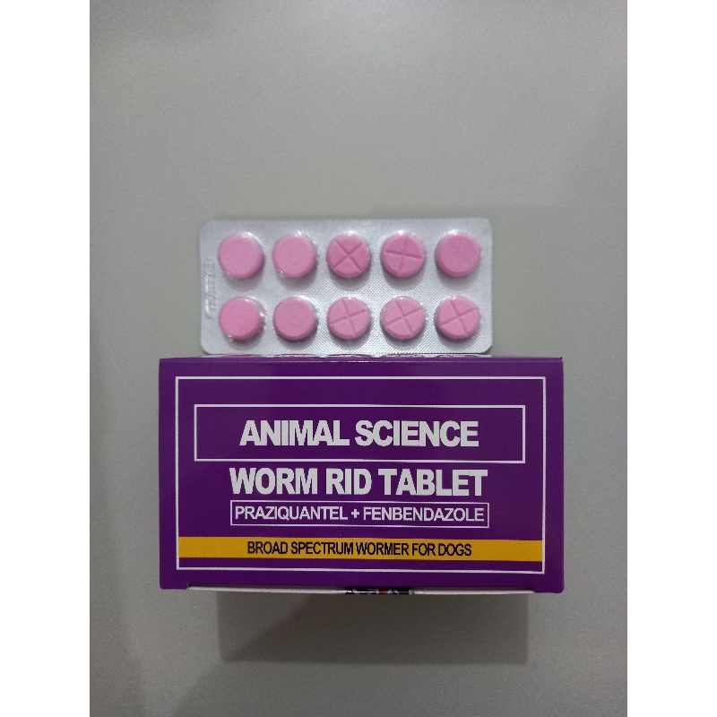 ANIMAL SCIENCE WORM RID TABLET (Per piraso) | Shopee Philippines