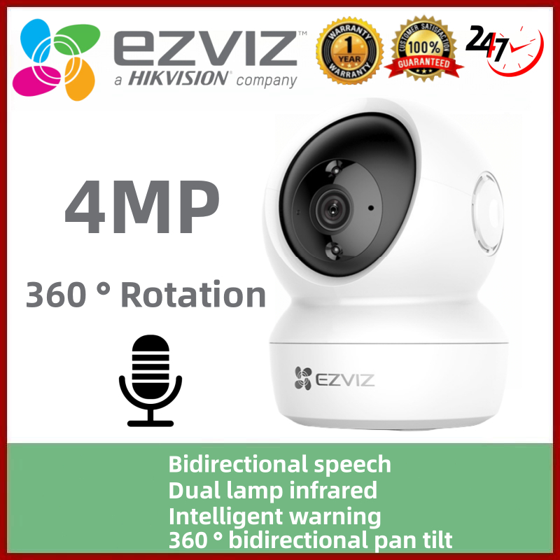 EZVIZ H6C 2MP/4MP Home Security WiFi Camera 360° Pan TiltBidirectional voice intelligent CCTV ...