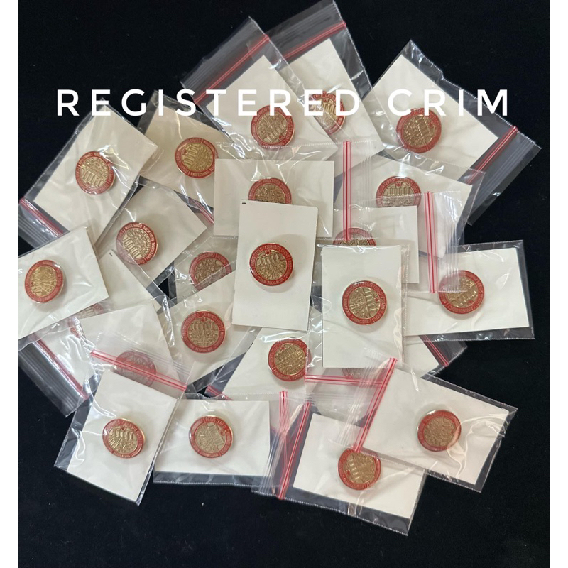 Registered CRIM Pin's | Shopee Philippines