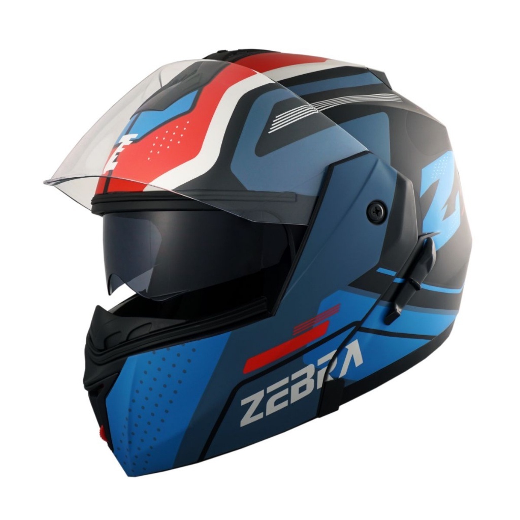 ZEBRA Full Face Men's Modular helmet dual visor helmet for motorcycle ...