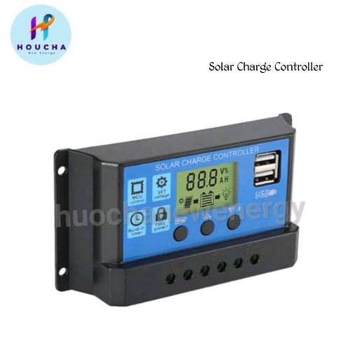 Solar Charge Controller 10A,20A,30A,40A,50A,60A Intelligent PWM Solar panel controller 12v/24v ...