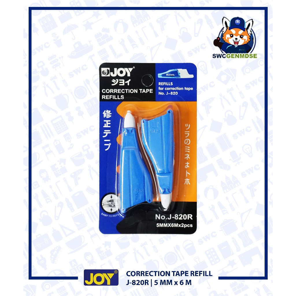 JOY Retractable Correction Tape J-820 | Correction Tape Refill J-820R ...
