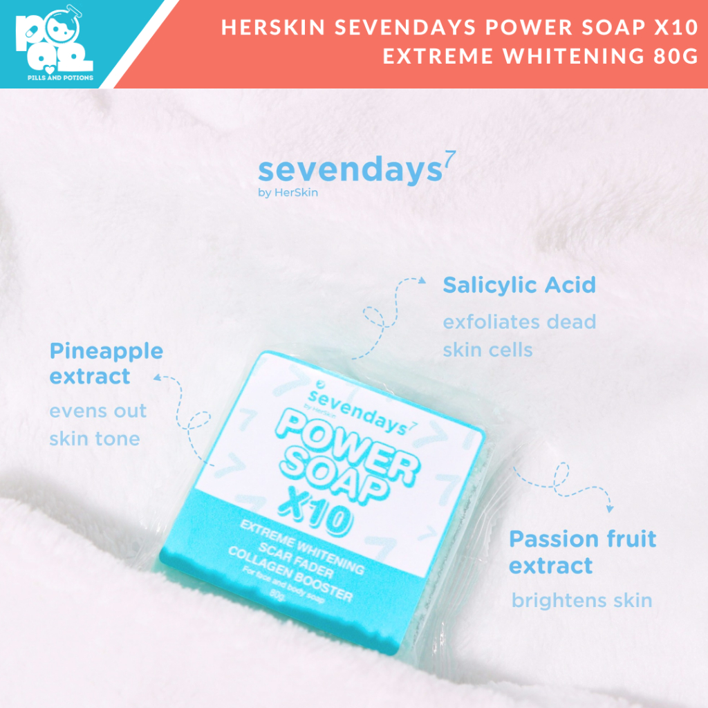SevenDays Power Soap X10 - 80g, Extreme Whitening, Scar Fading ...
