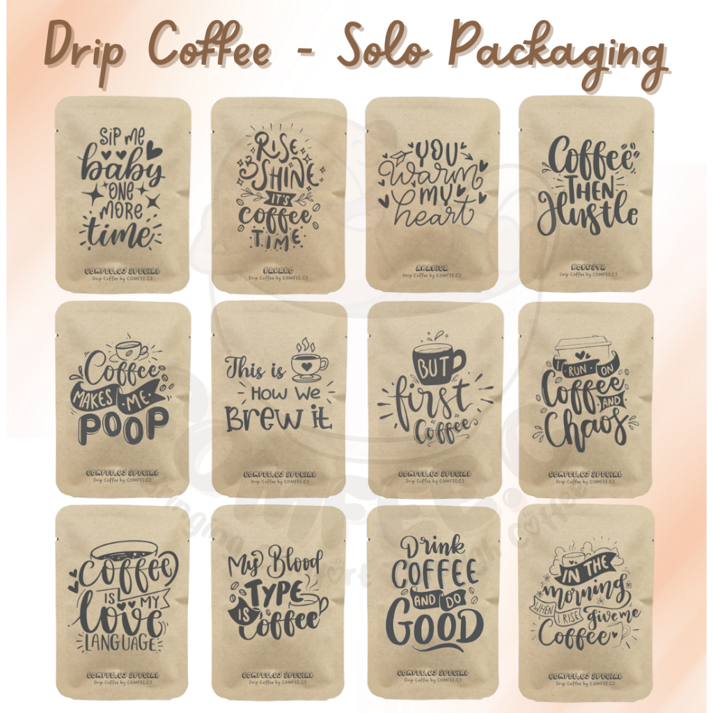 Single Drip Coffee | Coffee Quotes | Souvenir Idea | Gift Idea | Shopee ...