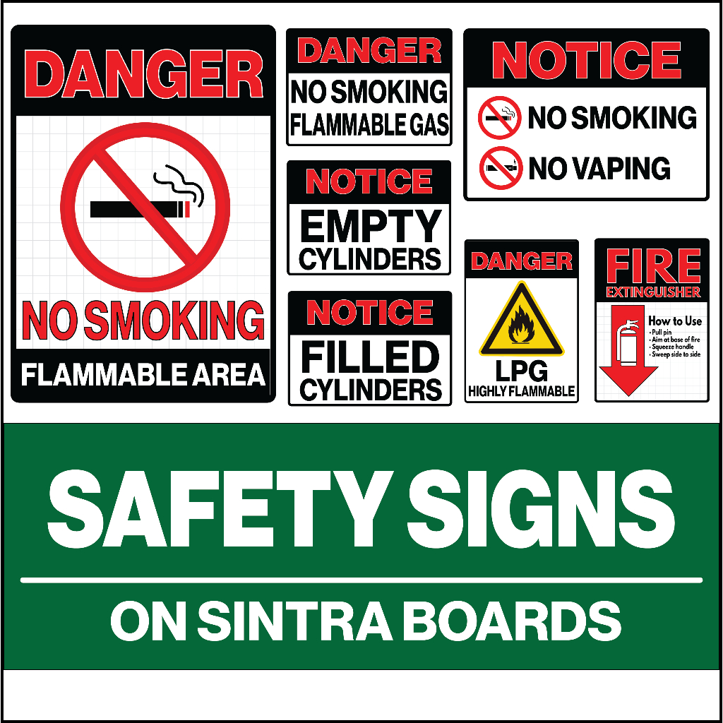 Safety Signs, Danger Signs, No Smoking, No Vaping Signs for LPG ...