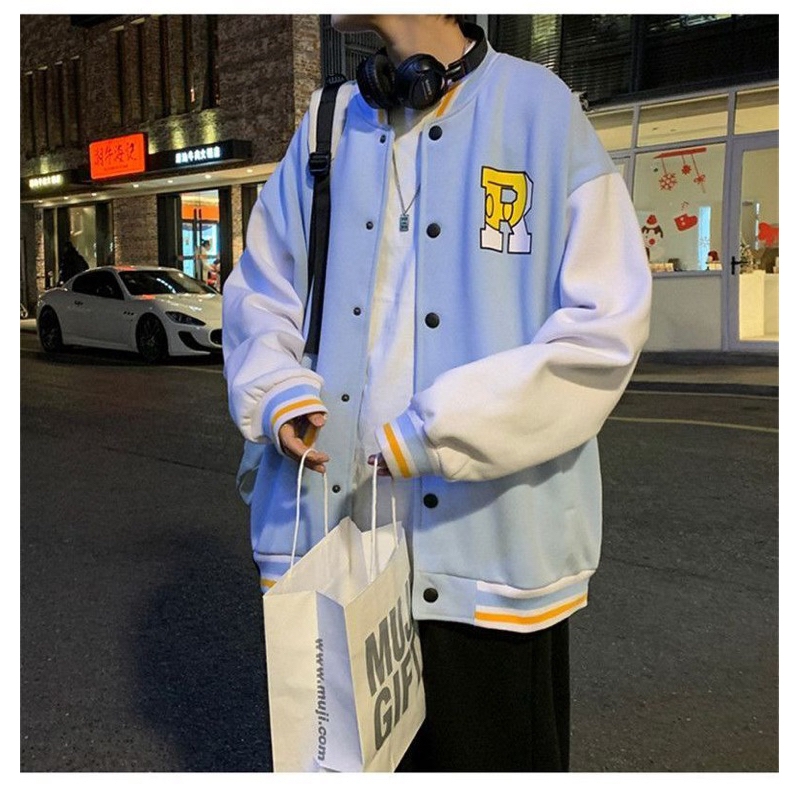 Bnew Varsity Jacket Baseball Uniform Bomber Jacket Harajuku Style ...