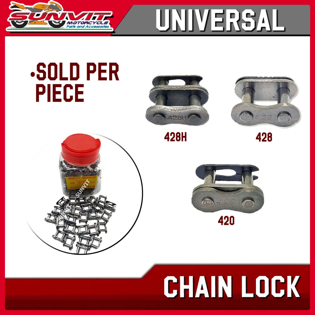 MOTORCYCLE CHAIN LOCK 428 & 420 (SOLD PER PIECE) | Shopee Philippines