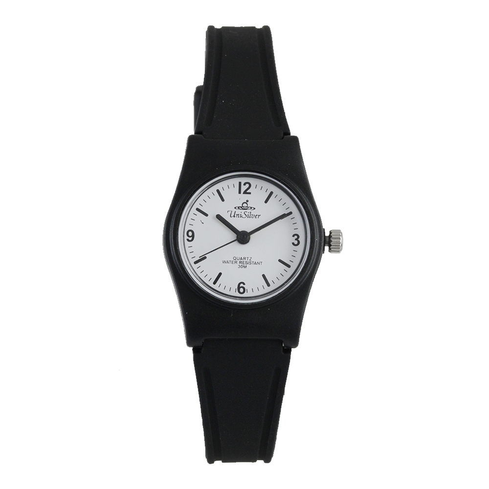 UniSilver TIME Women's Black/White Analog watch KW4660-2005 | Shopee ...