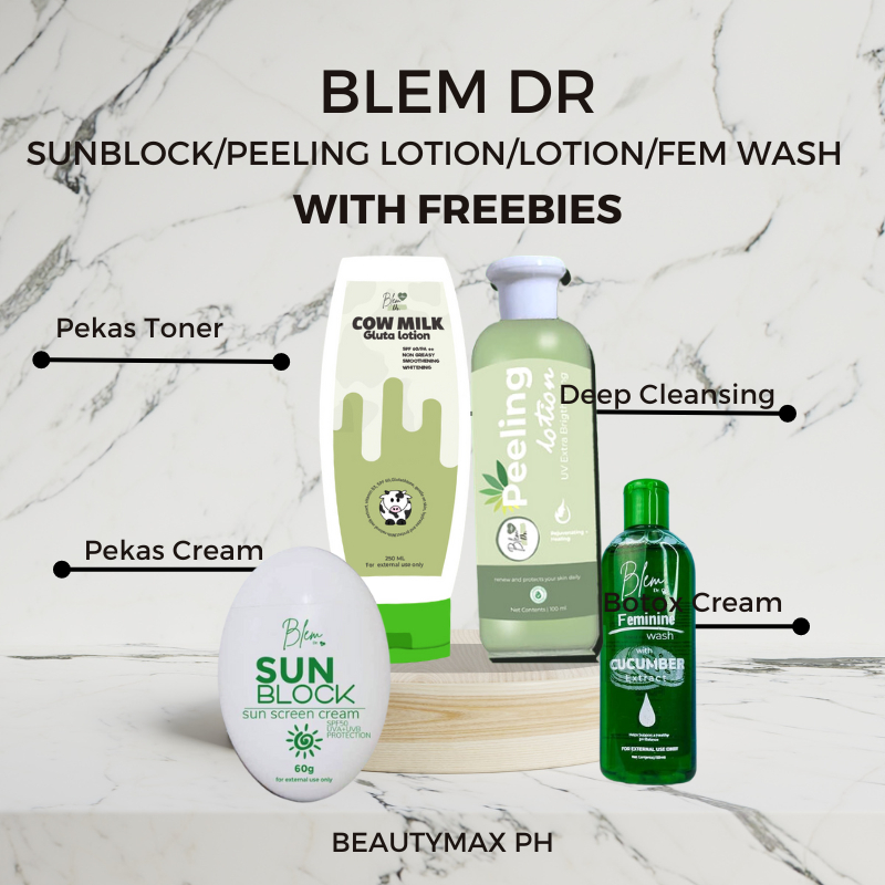 Blem Dr Peeling Lotion | Cow Milk Gluta Lotion | Feminine Wash | Tinted ...