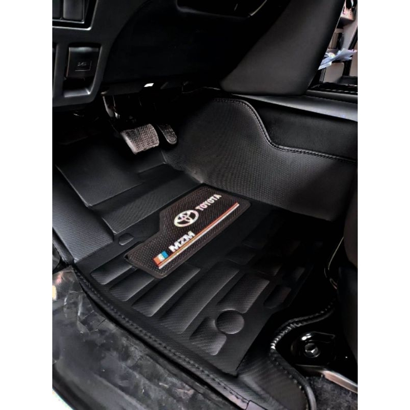 Toyota hilux conquest 2016 to 2024 deep dish matting 2 rows with carbon ...