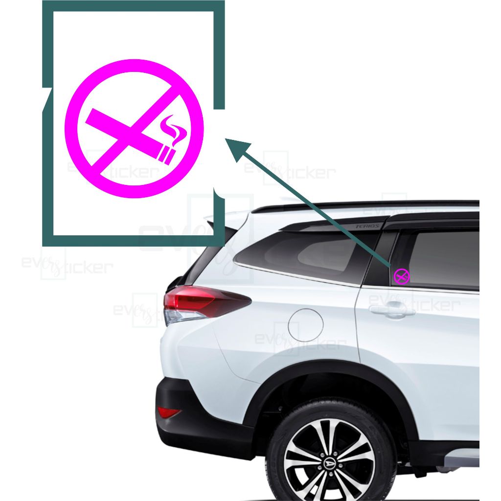 No Smoking sticker V4 (15cm, 20cm) for cars, motorcycle, and other ...
